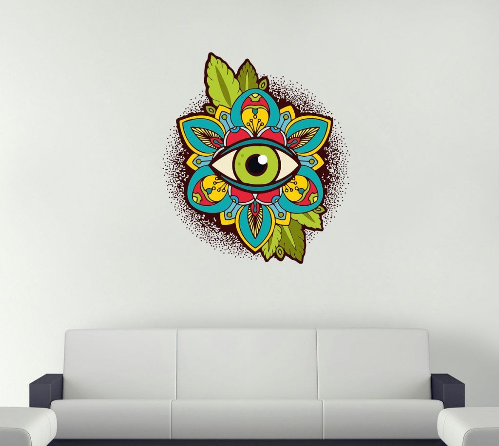 Αυτοκόλλητο Τοίχου - Τυχερό Μάτι - SprintGraphics