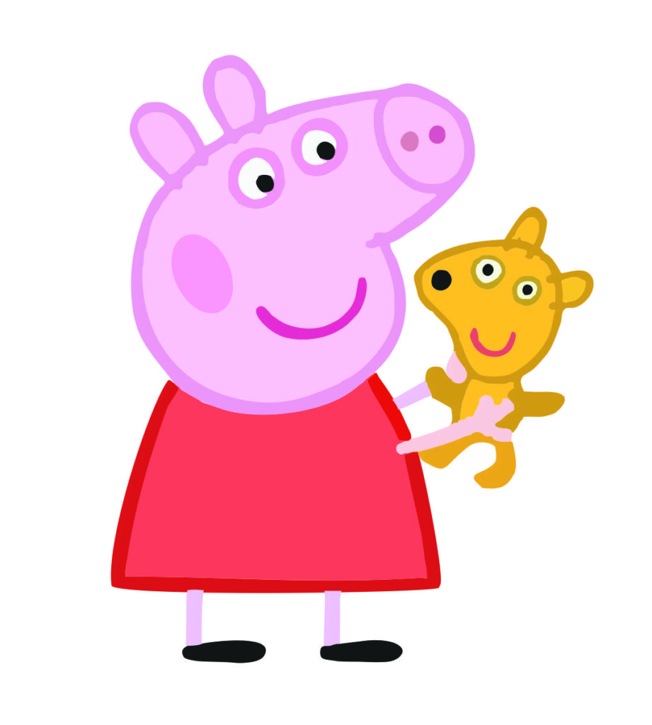 Αυτοκόλλητο Τοίχου – Η Pepa και το Αρκουδάκι - SprintGraphics